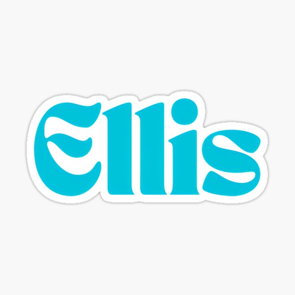 "Ellis, Funny Cool Best color art" Sticker for Sale by artdragongift ...