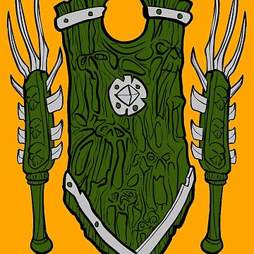 "Screaming Oak Shield (Armaments, Orange)" Sticker for Sale by ...