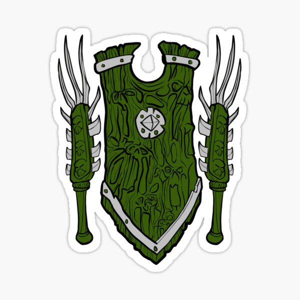 "Screaming Oak Shield (Armaments, Orange)" Sticker for Sale by ...