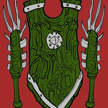 "Screaming Oak Shield (Armaments, Brown)" Sticker for Sale by ...