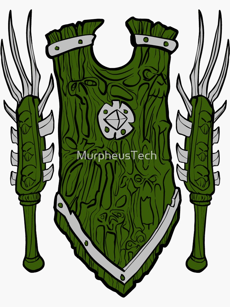 "Screaming Oak Shield (Armaments, Brown)" Sticker for Sale by ...