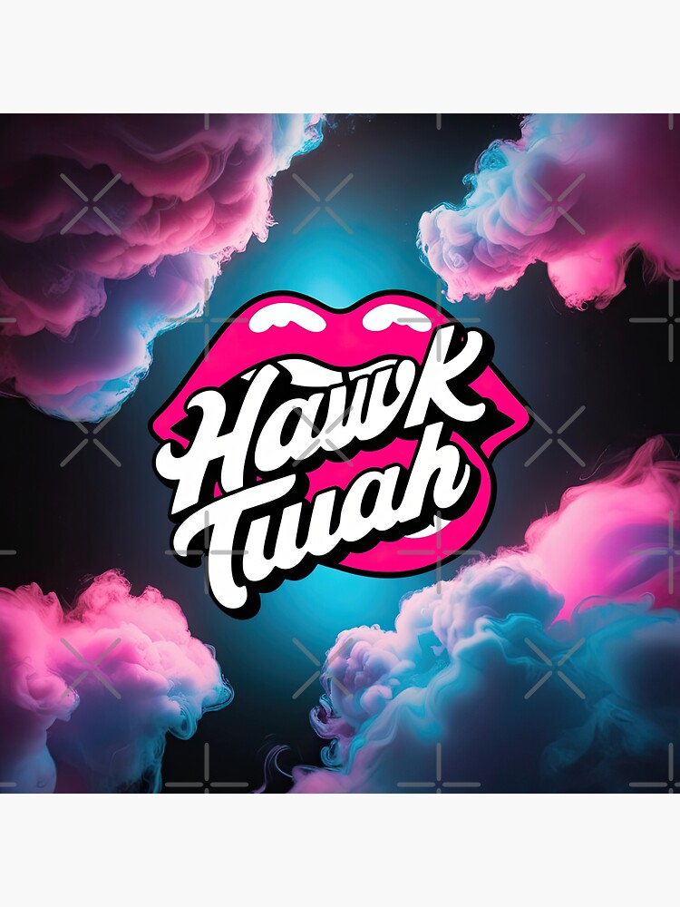 "Hawk Tuah Viral Meme" Sticker for Sale by teamph | Redbubble