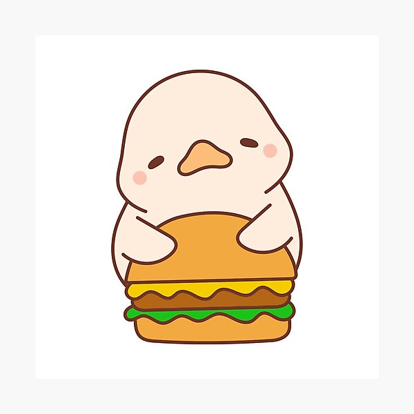 "Fast Food Kawaii Duck Pack" Photographic Print for Sale by ...