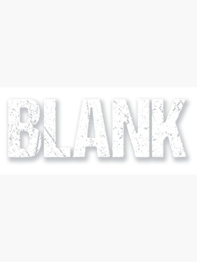 "Blank 1" Poster for Sale by OuroborusBooks | Redbubble