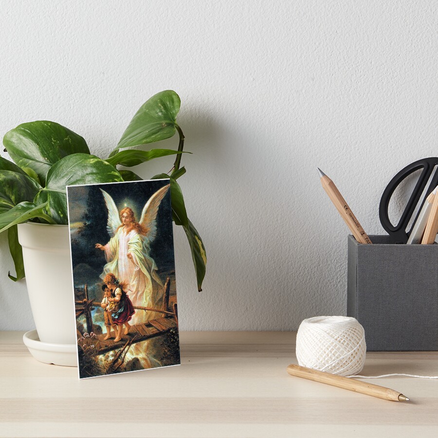 "Guardian Angel Watching over the Children crossing the Bridge ...