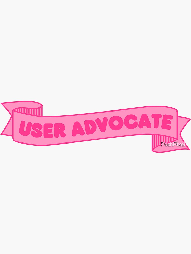 "user advocate banner hot pink - UX Designer | Product Designer | UI ...