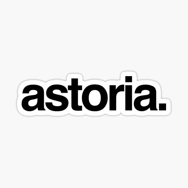 "Astoria - NYC subway font" Sticker for Sale by waffledesigns | Redbubble