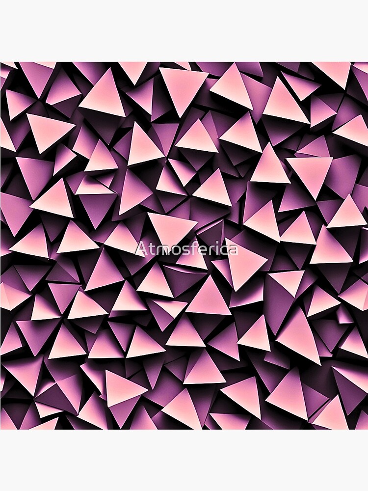 "Copy of PYRAMID REUNION - Design of many 3D metallic pink pyramids ...