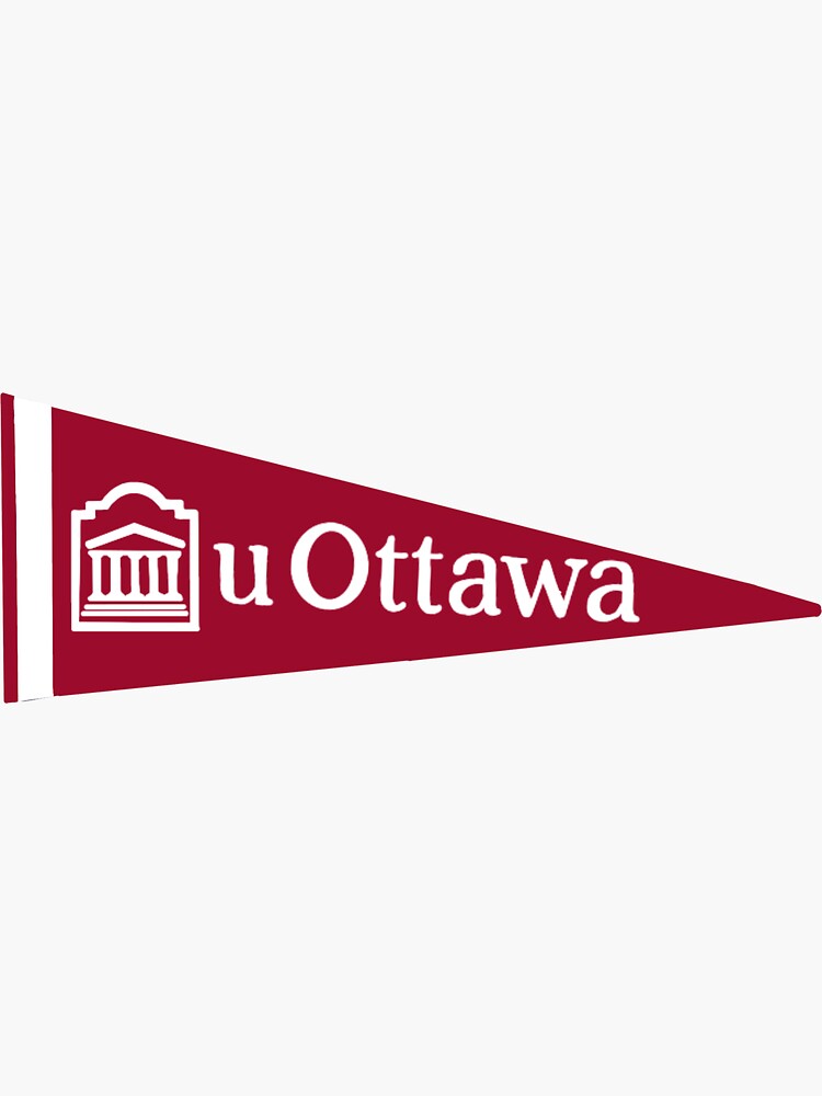 "University of Ottawa banner " Sticker for Sale by artbyvivea | Redbubble