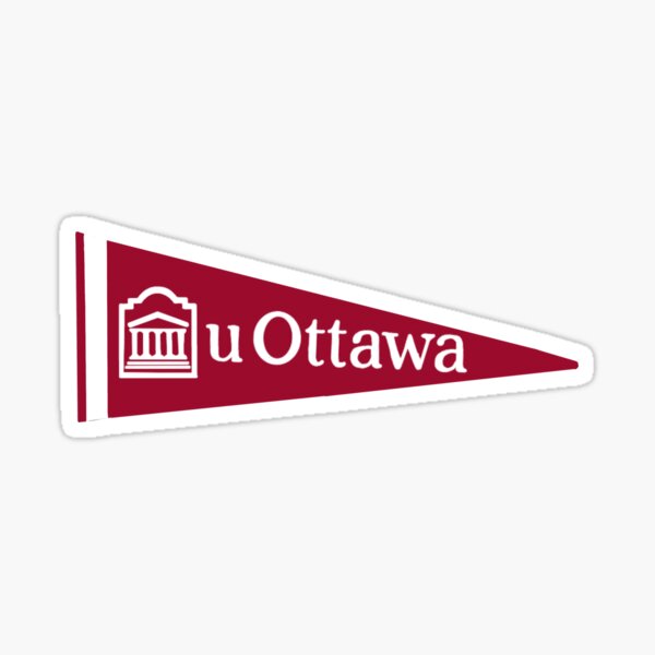 "University of Ottawa banner " Sticker for Sale by artbyvivea | Redbubble