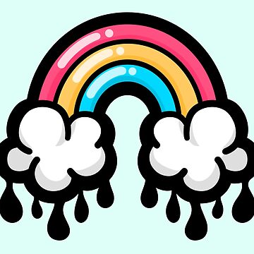 "Rainbow Drip" Sticker for Sale by GigiQueenArts | Redbubble