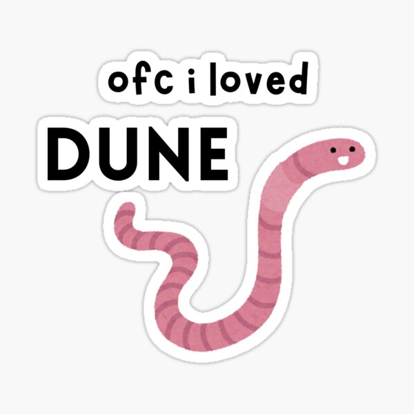 "Worm from DUNE" Sticker for Sale by SurpriseBird | Redbubble