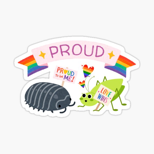 "Pride Bugs" Sticker for Sale by SurpriseBird | Redbubble