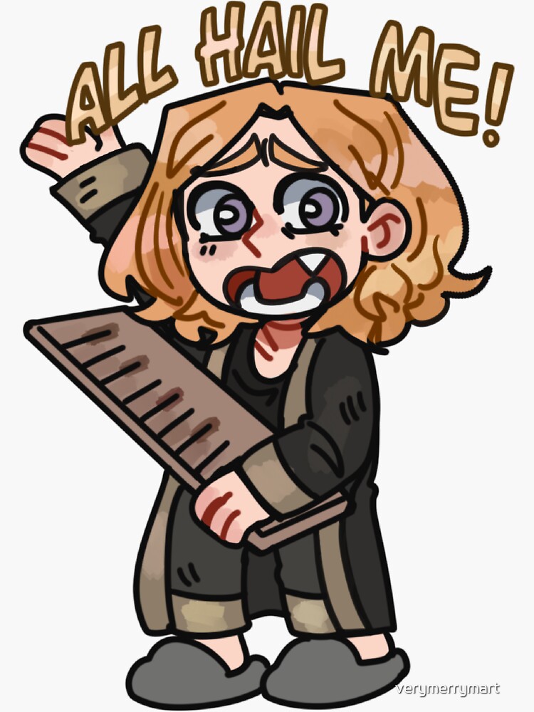 "All Hail Me!" Sticker for Sale by verymerrymart | Redbubble