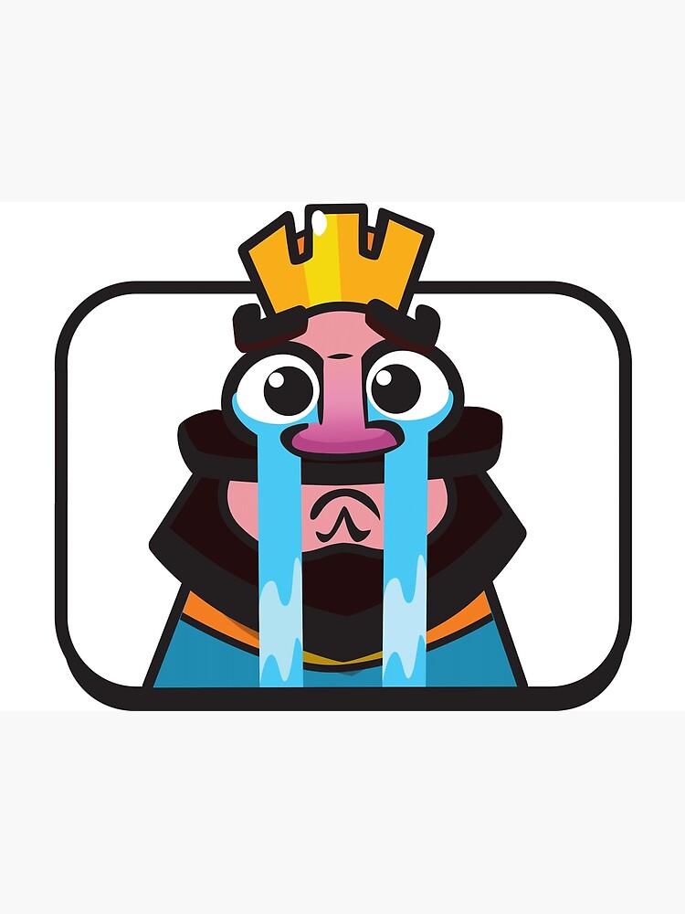 "Crying King - Clash Royale Inspired Design" Poster for Sale by ...