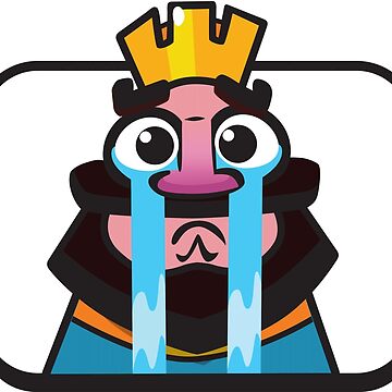 "Crying King - Clash Royale Inspired Design" Poster for Sale by ...