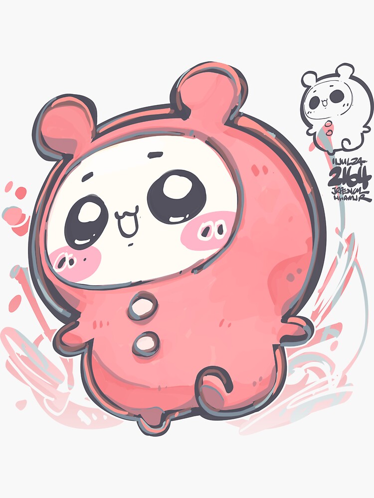 "2164 - Chiikawa x Pajama Party / 吉伊卡哇 x 睡衣派对" Sticker for Sale by ...