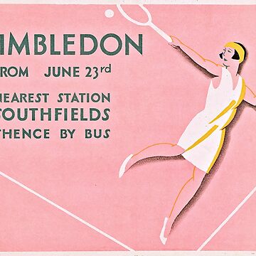 " 1930 Wimbledon Championships Advertising Poster" Poster for Sale by ...