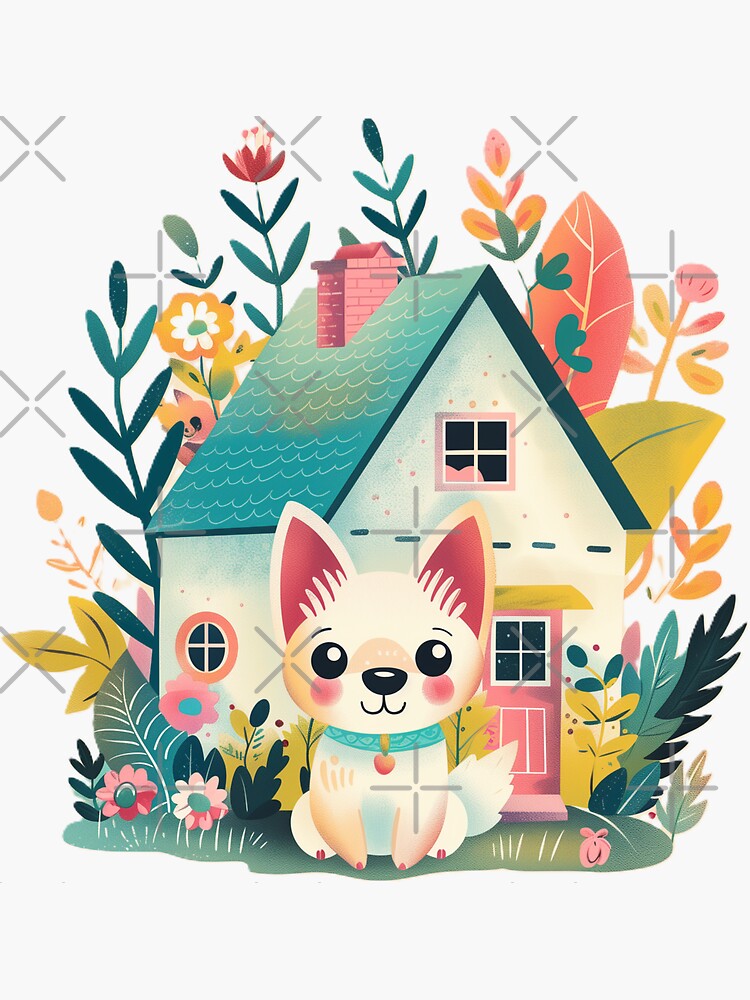 "House Warming" Sticker for Sale by bubblyrainbow | Redbubble