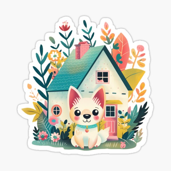 "House Warming" Sticker for Sale by bubblyrainbow | Redbubble