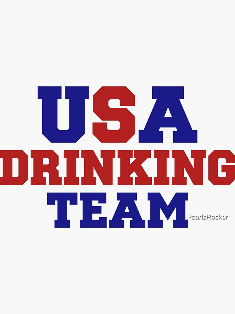 "USA Drinking Team ! Drinks Cocktail Beer" Sticker for Sale by ...