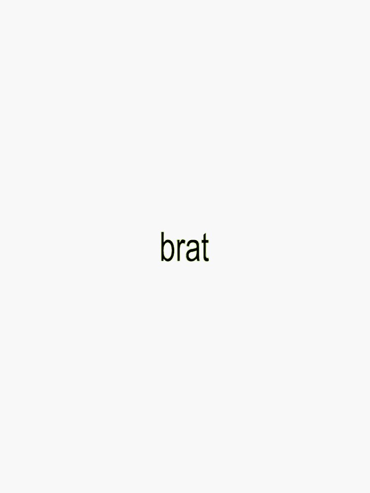 "brat" Sticker for Sale by sukiiday | Redbubble