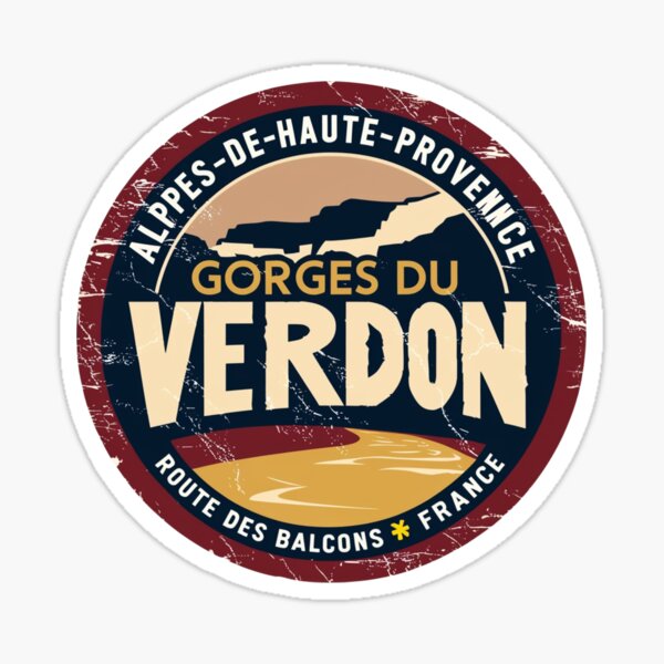 Sticker for Sale mit "Gorges du Verdon T-Shirt + Aufkleber - Route des ...