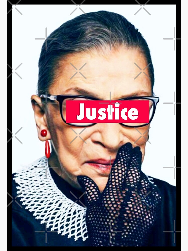 "RBG - JUSTICE" Poster by Thelittlelord | Redbubble