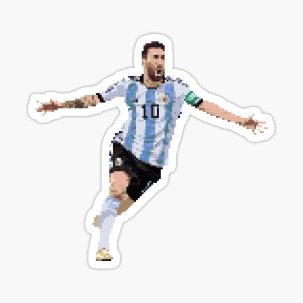 "Lionel Messi" Sticker for Sale by pixelsports2 | Redbubble