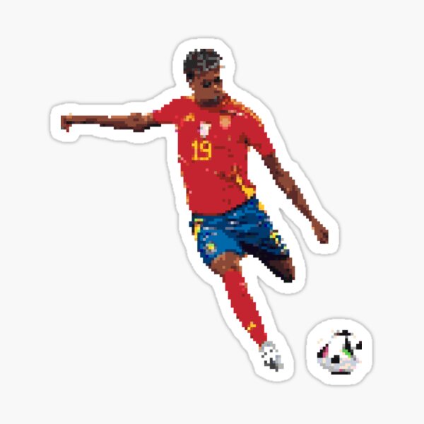 "Lamine Yamal" Sticker for Sale by pixelsports2 | Redbubble