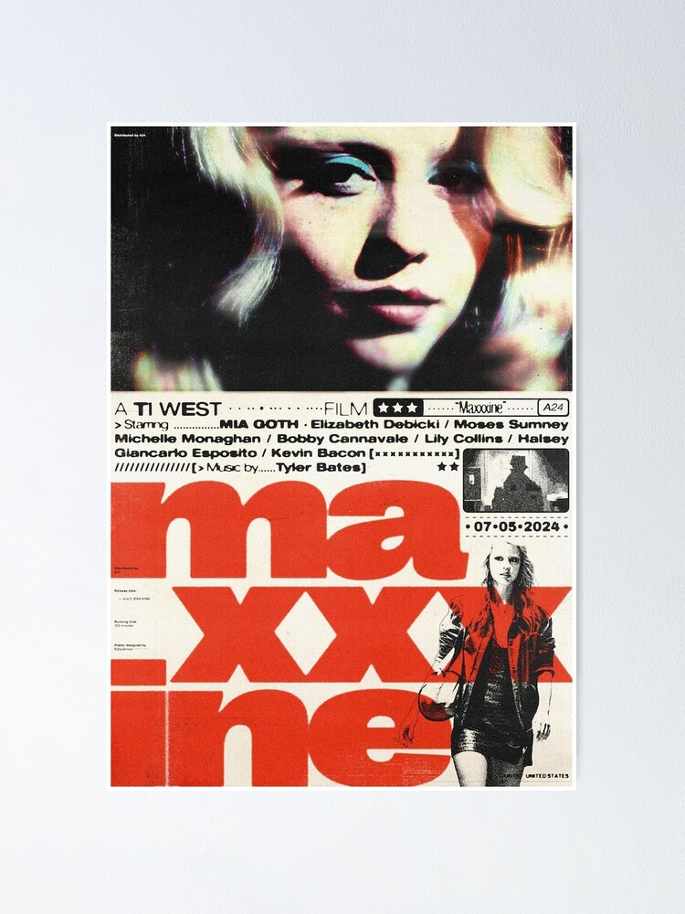 "Maxxxine Movie, a24" Poster for Sale by Krishpal | Redbubble