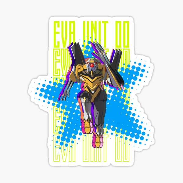 "Neon Genesis Evangelion Eva Unit 00 Neon " Sticker by AliasLexReyes ...