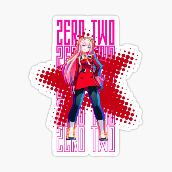 "Zero Two Darling in the Franxx" Sticker by AliasLexReyes | Redbubble