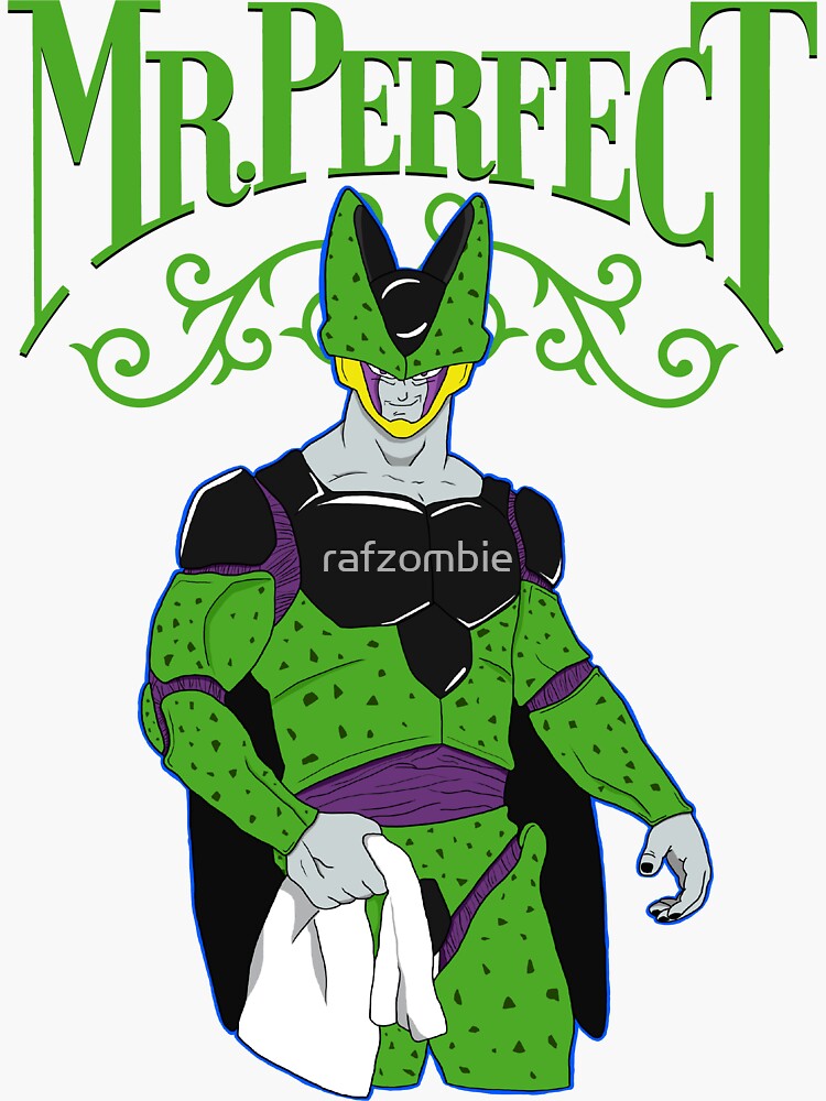 "mr perfect cell" Sticker for Sale by rafzombie | Redbubble