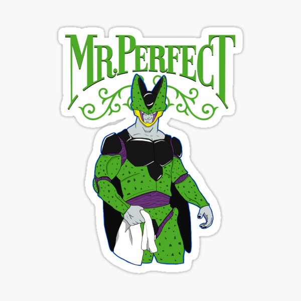 "mr perfect cell" Sticker for Sale by rafzombie | Redbubble