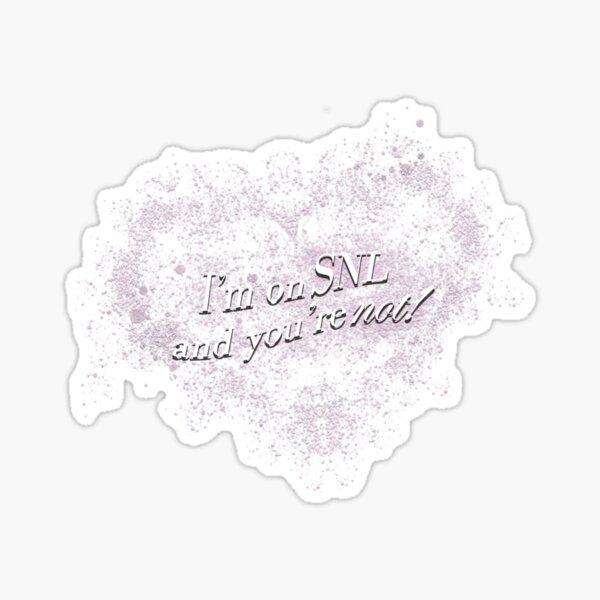 "Sabrina Carpenter SNL" Sticker for Sale by siimplystass | Redbubble