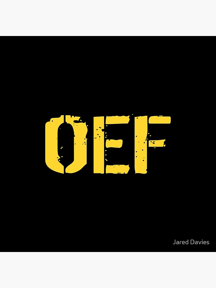 "OEF" Poster for Sale by MilitaryCandA | Redbubble