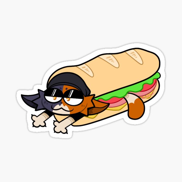 "Meowskulls Sub" Sticker for Sale by Purin Pomm | Redbubble