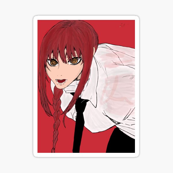 "Makima" Sticker for Sale by Exuslem | Redbubble