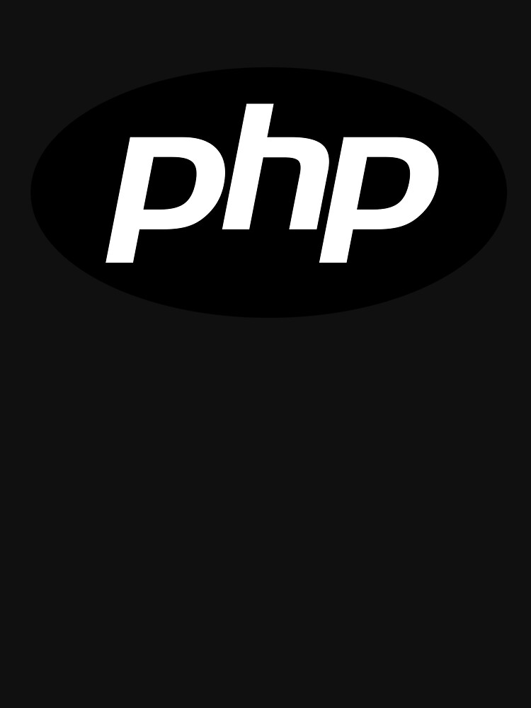"PHP Black & White Language Logo Sweatshirt" T-shirt by rainwater11 ...