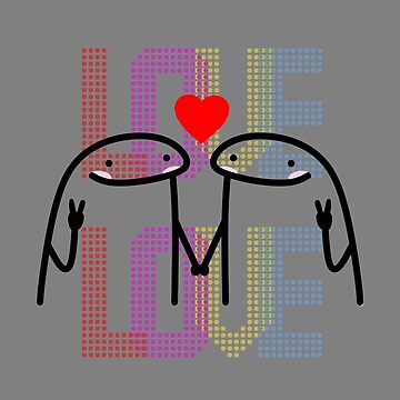 Pegatina for Sale con la obra «Ilustración del meme de Flork: El amor ...