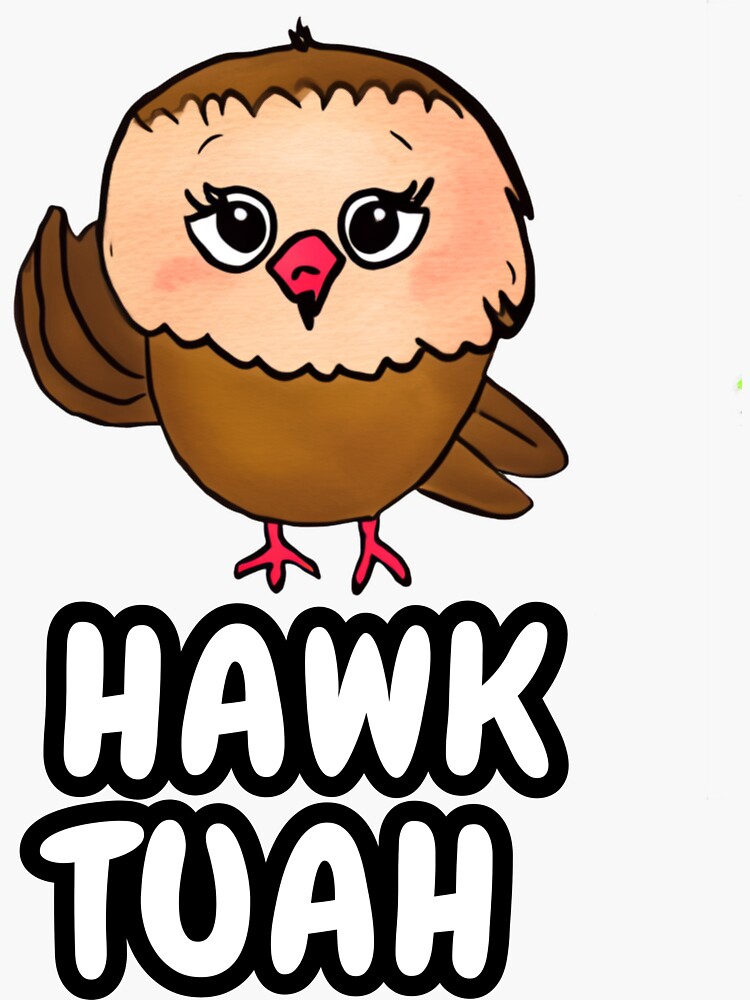 "Hawk Tuah" Sticker for Sale by Beatka1 | Redbubble