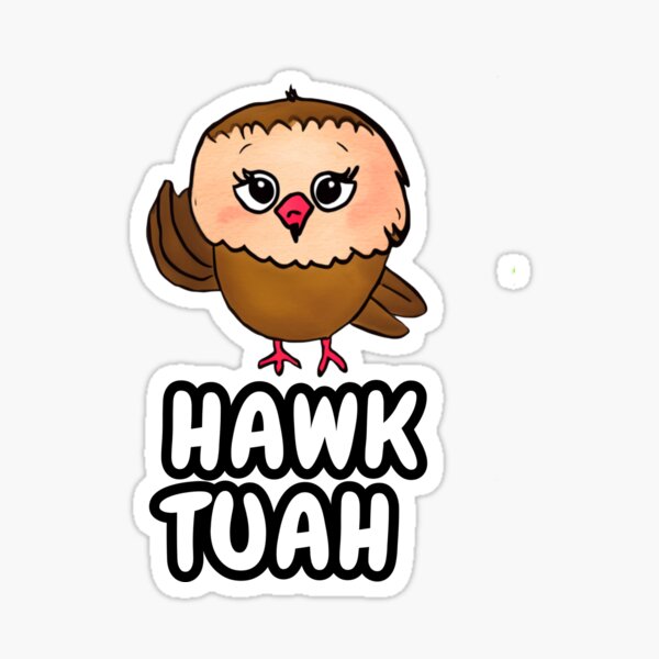 "Hawk Tuah" Sticker for Sale by Beatka1 | Redbubble