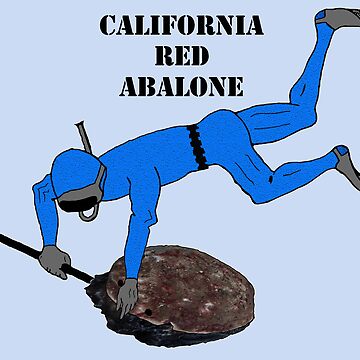 "Vintage Freediving California Abalone Diver URM" Sticker for Sale by ...