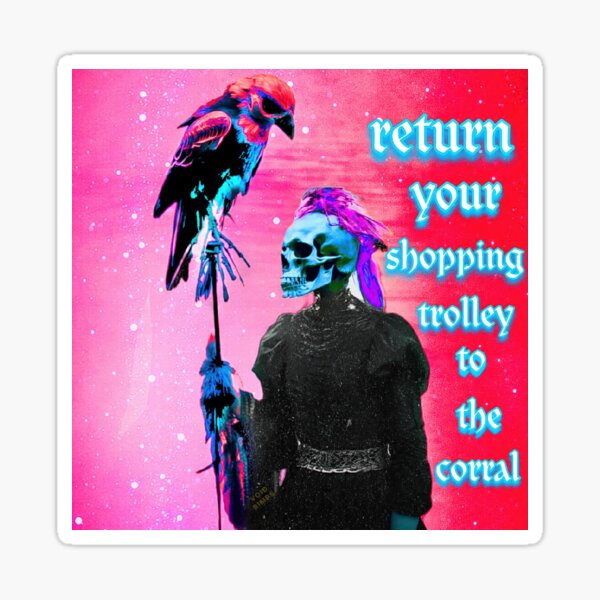 "Trolley " Sticker for Sale by Void-Simps | Redbubble