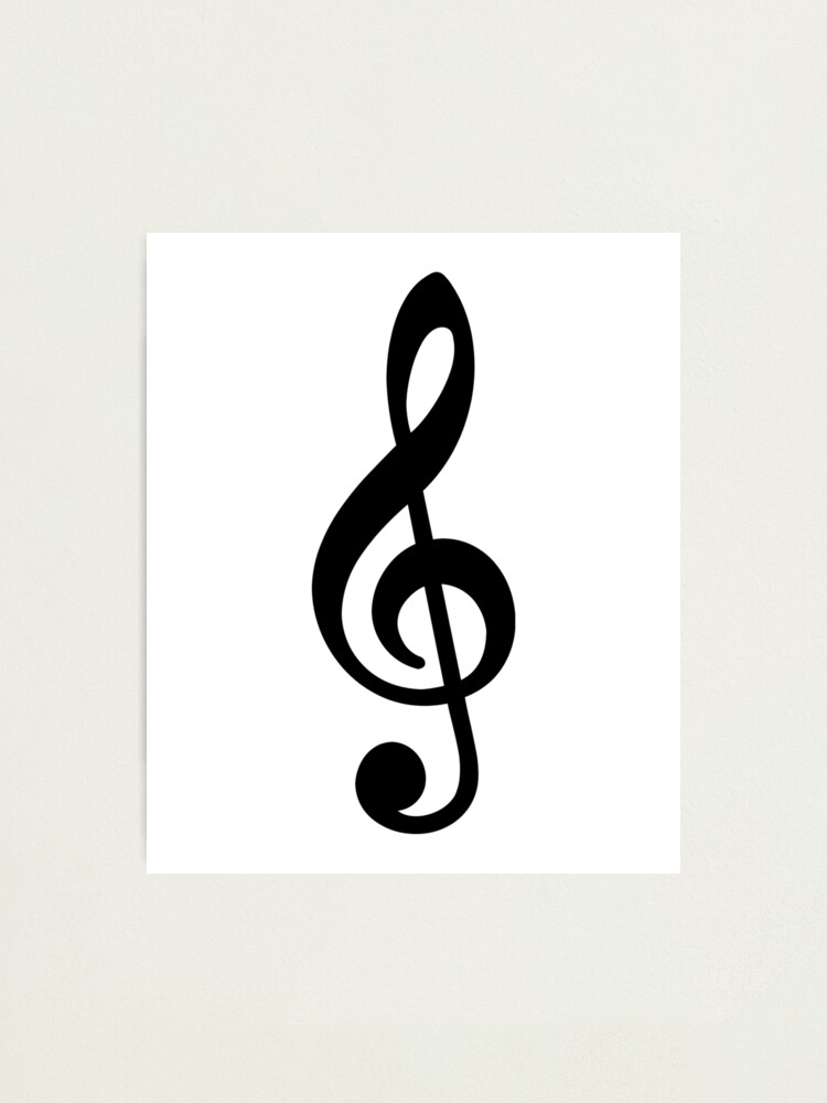 "Treble Clef Music Note | Artist Producer Dancer" Photographic Print ...