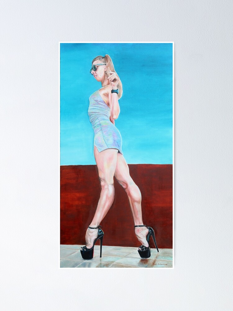 "Elza - Shimmery Dress" Poster for Sale by Paul Erlandson | Redbubble