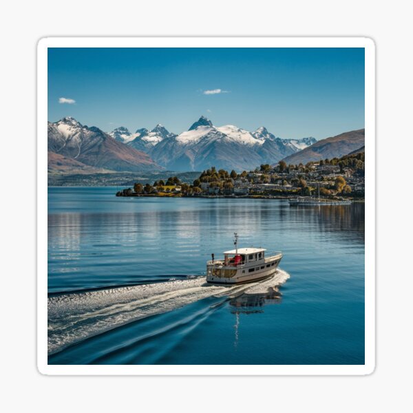 "Queenstown,New Zealand" Sticker for Sale by JaksaDesignHub | Redbubble