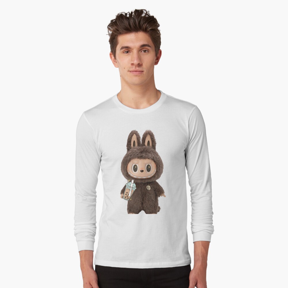 "LABUBU BOBA MILKTEA" Sticker for Sale by dearbedelia | Redbubble