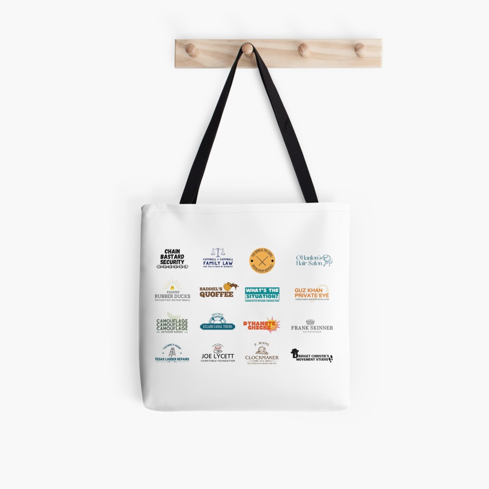 "Taskmaster businesses Volume 2 (16 logos) | Taskmaster UK" Sticker for Sale by Hell0Potato ...